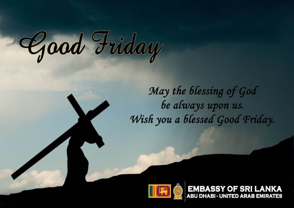 Good Friday & Easter wishes - Embassy of Sri Lanka - UAE